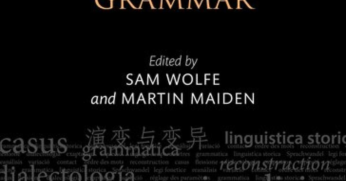 Variation and Change in Gallo-Romance Grammar | Faculty of Medieval and ...