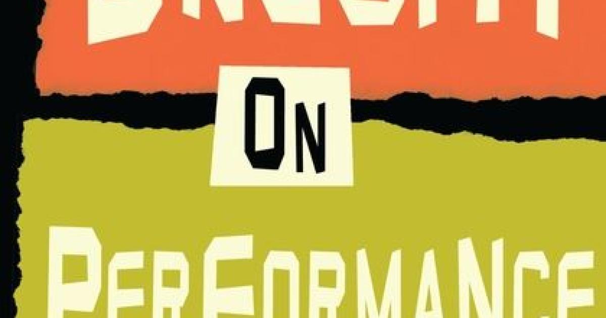 Brecht on Performance | Faculty of Medieval and Modern Languages