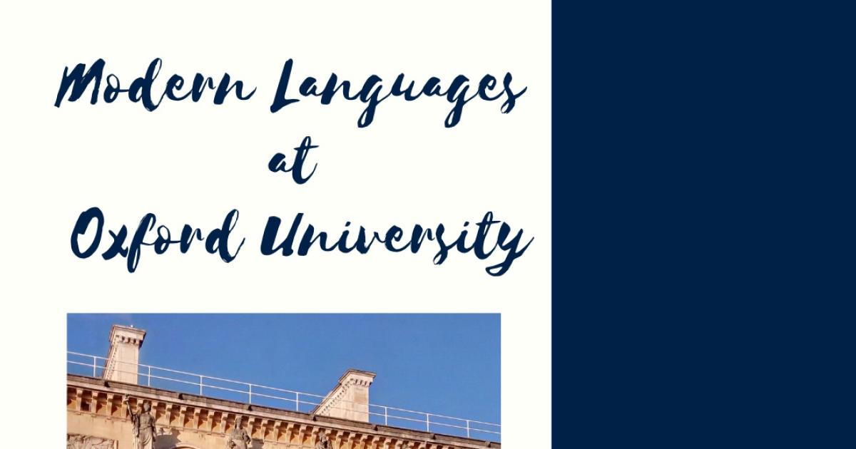 Modern Languages Open Day Talks | Faculty of Medieval and Modern Languages