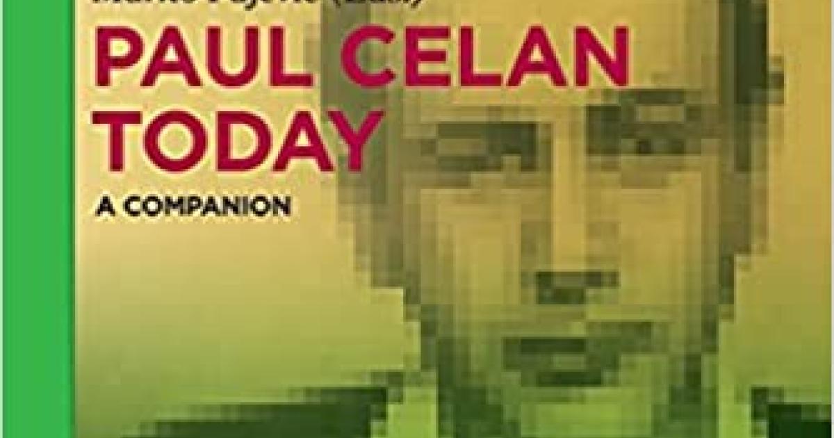 Paul Celan Today | Faculty of Medieval and Modern Languages