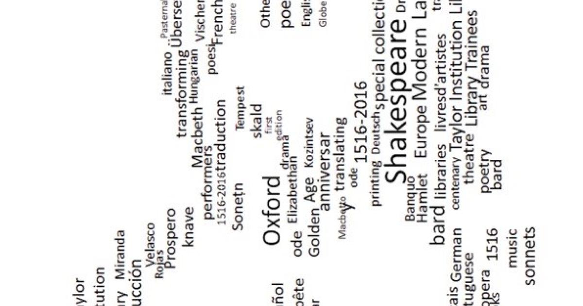 Exhibition: Shall I compare thee? Shakespeare in translation | Faculty ...